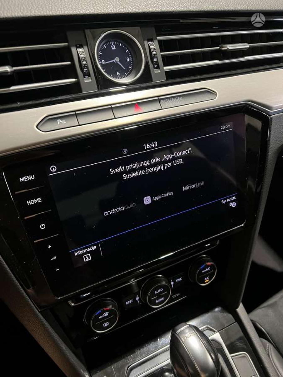 Grey Volkswagen Passat 2019 in Klaipeda, with an engine capacity of 1.50 L and mileage of 128 thousand km for 16999 €, photo 30 on AUTOMOTO.COM.LV