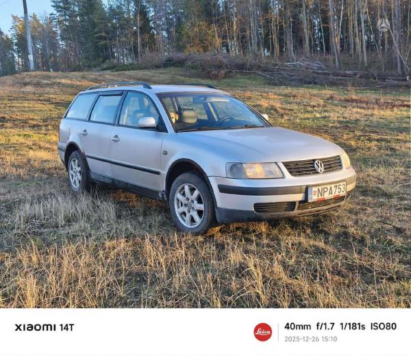 Pelēks Volkswagen Passat 1998 Viļņa, ar dzinēja tilpumu 1.90 L un nobraukumu 675 tūkst. km par 1350 €, foto 6 vietnē AUTOMOTO.COM.LV