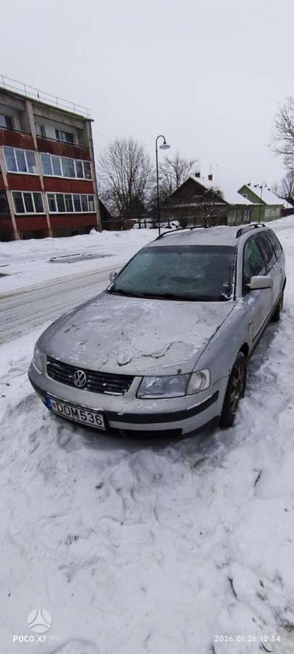 Grey Volkswagen Passat 1998 in Birzai, with an engine capacity of 0.00 L and mileage of 377 thousand km for 500 €, photo 1 on AUTOMOTO.COM.LV