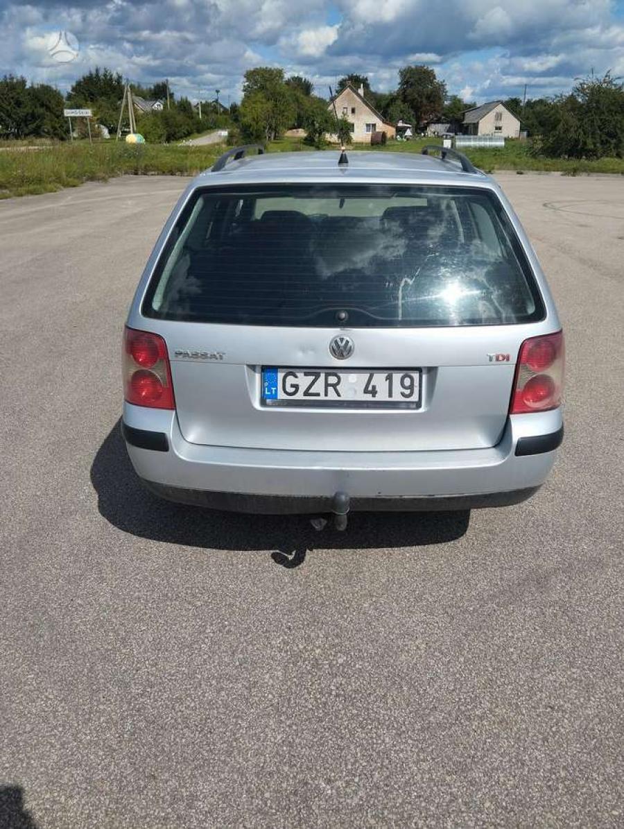 Серый Фольксваген Пассат 2001 в Расейняй, объемом двигателя 1.90 л и пробегом 447 тыс. км за 1100 €, фото 4 на AUTOMOTO.COM.LV