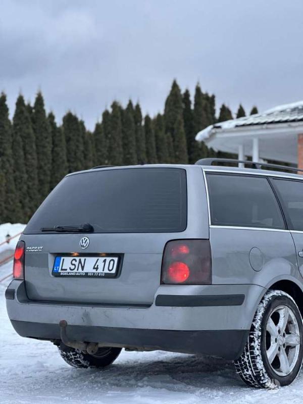 Grey Volkswagen Passat 2002 in Vilnius, with an engine capacity of 1.90 L and mileage of 345 thousand km for 1350 €, photo 11 on AUTOMOTO.COM.LV