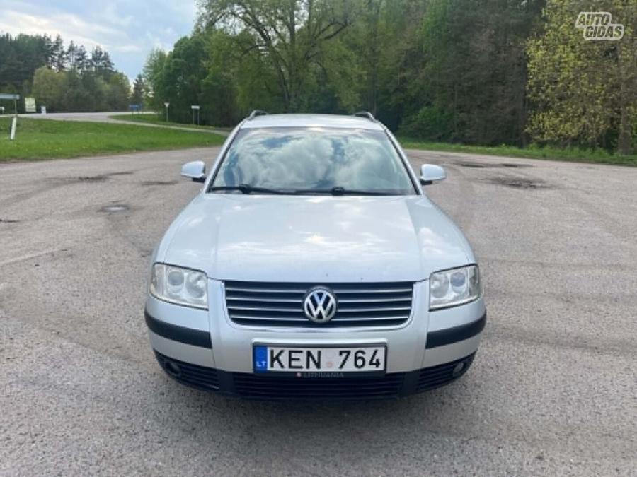 Pelēks Volkswagen Passat 2002 Jurbarkas, ar dzinēja tilpumu 1.90 L un nobraukumu 455 tūkst. km par 1600 €, foto 1 vietnē AUTOMOTO.COM.LV