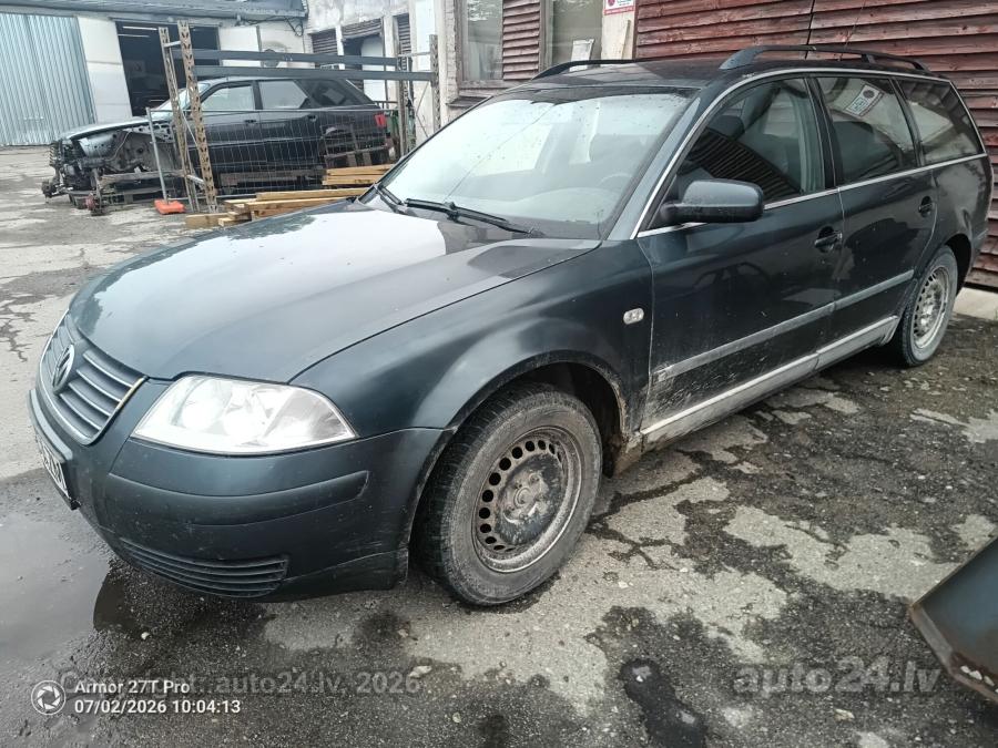 Grey Volkswagen Passat 2002 in Tallinn, with an engine capacity of 1.90 L and mileage of 414 thousand km for 750 €, photo 1 on AUTOMOTO.COM.LV
