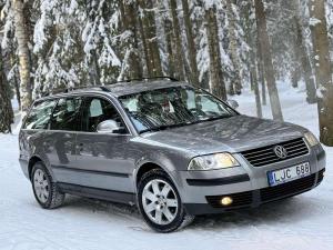 Pelēks Volkswagen Passat 2003 Radviliškis, ar dzinēja tilpumu 1.90 L un nobraukumu 304 tūkst. km par 1850 €, foto  vietnē AUTOMOTO.COM.LV