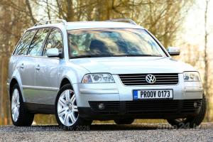 Grey Volkswagen Passat 2003 in Viljandi, with an engine capacity of 1.90 L and mileage of 288 thousand km for 3990 €, photo 3 on AUTOMOTO.COM.LV