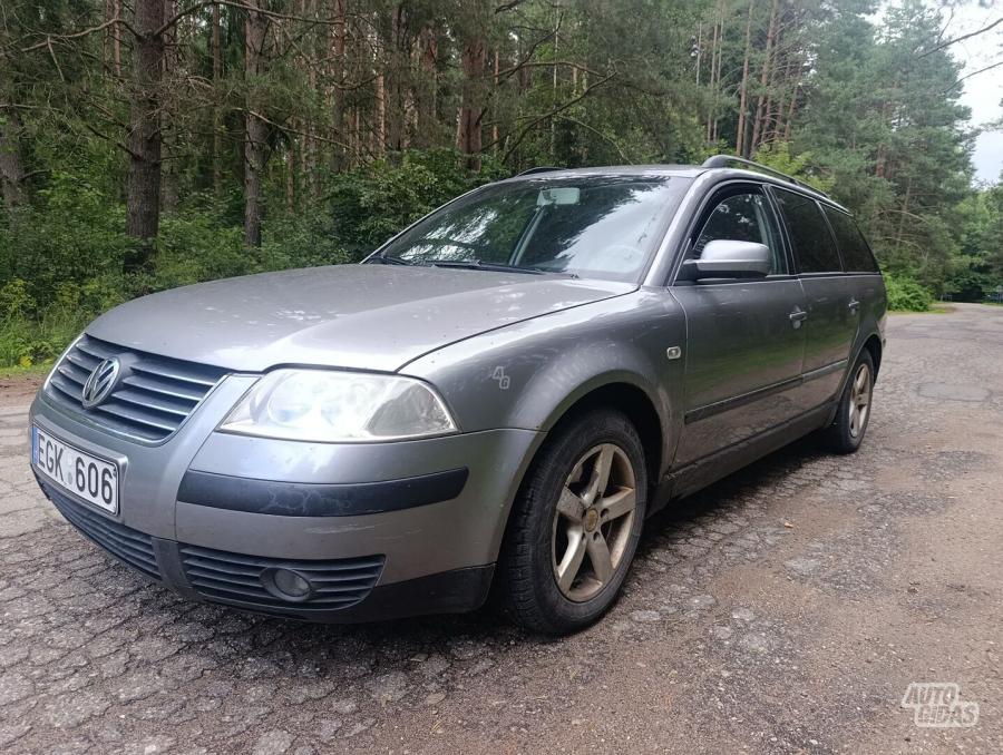 Grey Volkswagen Passat 2003 in Vilnius, with an engine capacity of 1.90 L and mileage of 407 thousand km for 850 €, photo 1 on AUTOMOTO.COM.LV