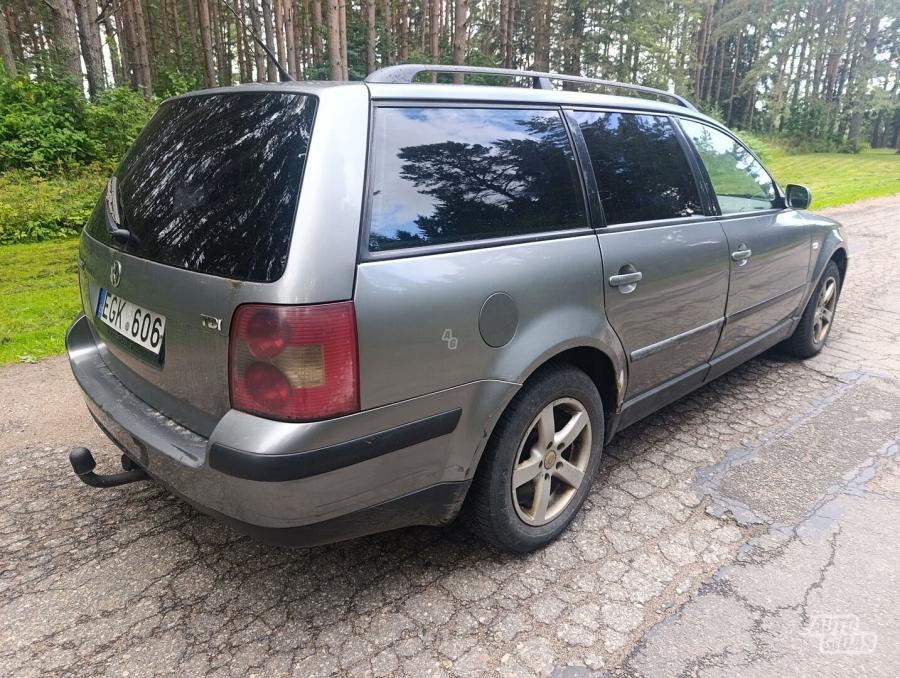 Grey Volkswagen Passat 2003 in Vilnius, with an engine capacity of 1.90 L and mileage of 407 thousand km for 850 €, photo 5 on AUTOMOTO.COM.LV