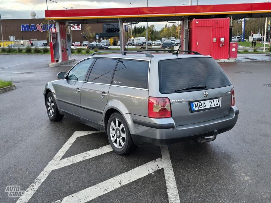 Grey Volkswagen Passat 2003 in Vilnius, with an engine capacity of 1.90 L and mileage of 285 thousand km for 1500 €, photo 6 on AUTOMOTO.COM.LV