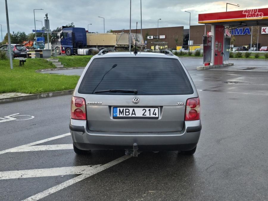 Grey Volkswagen Passat 2003 in Vilnius, with an engine capacity of 1.90 L and mileage of 285 thousand km for 1500 €, photo 7 on AUTOMOTO.COM.LV