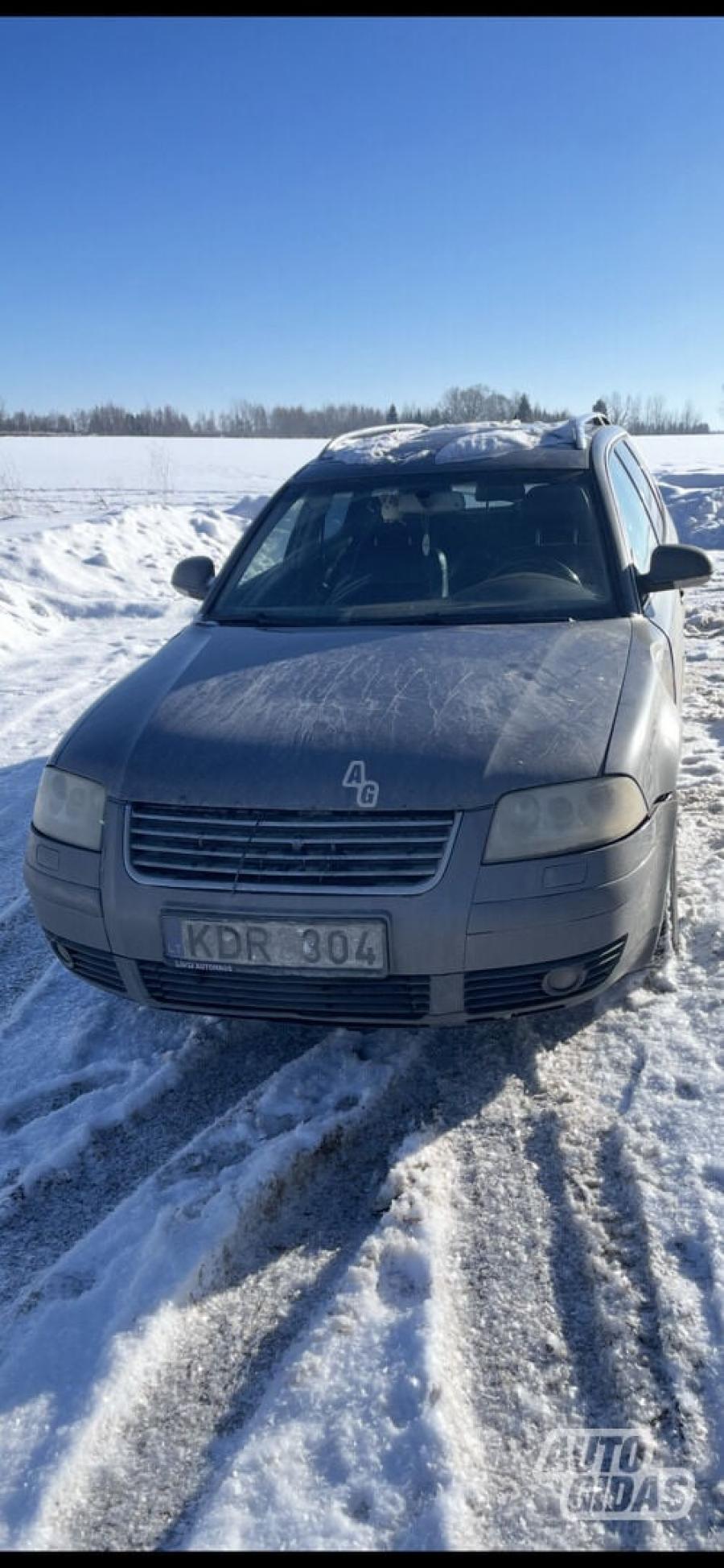 Pelēks Volkswagen Passat 2004 Viļņa, ar dzinēja tilpumu 1.90 L un nobraukumu 335 tūkst. km par 700 €, foto 1 vietnē AUTOMOTO.COM.LV