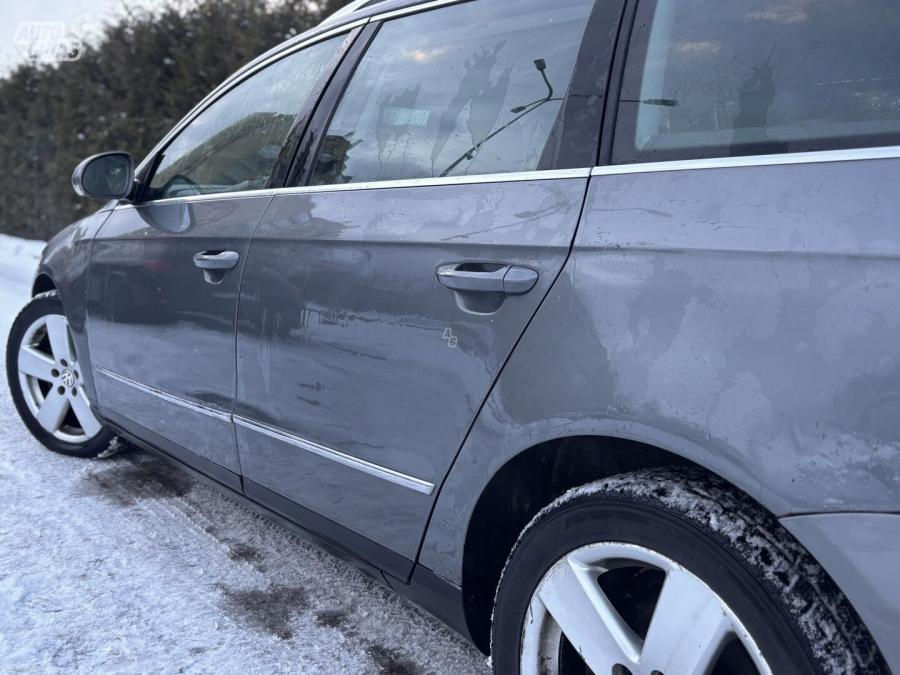 Grey Volkswagen Passat 2007 in Kaunas, with an engine capacity of 2.00 L and mileage of 330 thousand km for 1950 €, photo 9 on AUTOMOTO.COM.LV