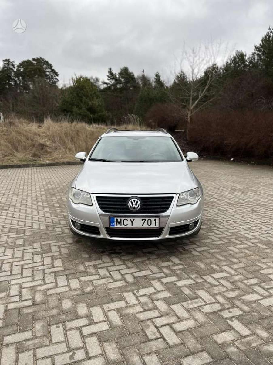 Pelēks Volkswagen Passat 2007 Viļņa, ar dzinēja tilpumu 2.00 L un nobraukumu 411 tūkst. km par 2000 €, foto 1 vietnē AUTOMOTO.COM.LV