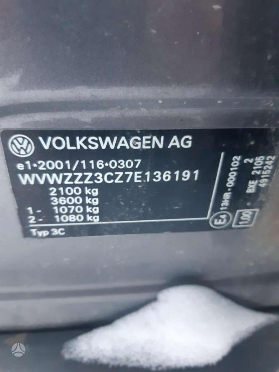 Серый Фольксваген Пассат 2007 в Каунас, объемом двигателя 1.90 л и пробегом 300 тыс. км за 580 €, фото 8 на AUTOMOTO.COM.LV