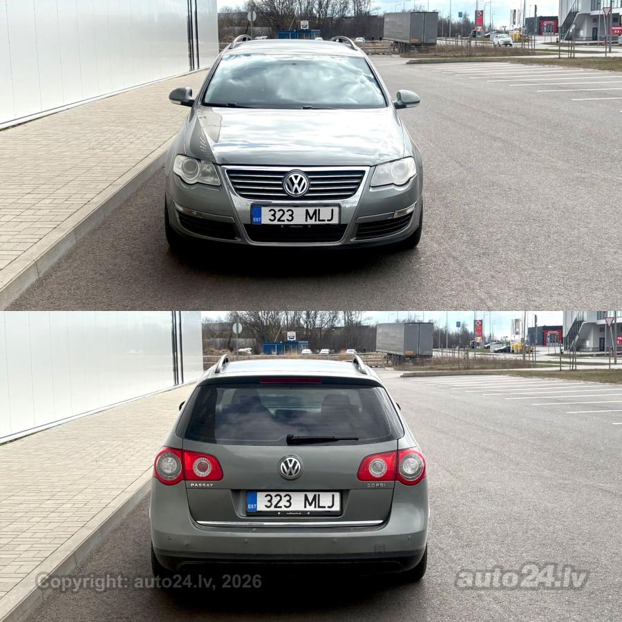 Grey Volkswagen Passat 2007 in Tallinn, with an engine capacity of 2.00 L and mileage of 324 thousand km for 1699 €, photo 7 on AUTOMOTO.COM.LV