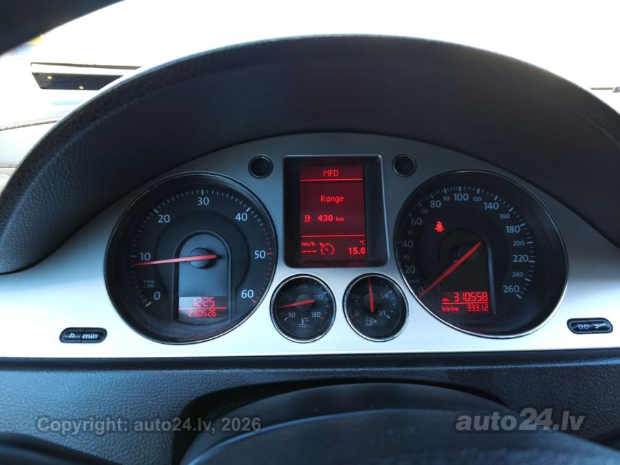 Grey Volkswagen Passat 2007 in Tallinn, with an engine capacity of 2.00 L and mileage of 310 thousand km for 2500 €, photo 5 on AUTOMOTO.COM.LV