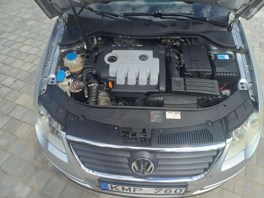 Grey Volkswagen Passat 2007 in Kaunas, with an engine capacity of 1.97 L and mileage of 367 thousand km for 2599 €, photo 19 on AUTOMOTO.COM.LV