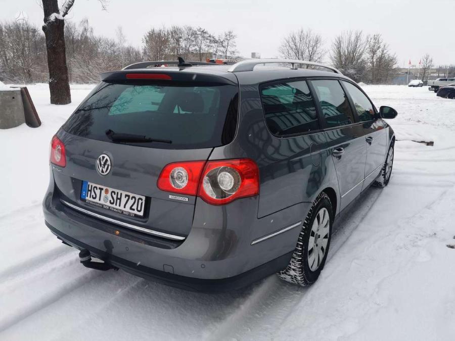 Grey Volkswagen Passat 2008 in Kaunas, with an engine capacity of 1.97 L and mileage of 246 thousand km for 3490 €, photo 8 on AUTOMOTO.COM.LV