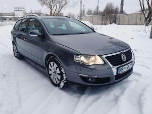 Grey Volkswagen Passat 2008 in Kaunas, with an engine capacity of 1.97 L and mileage of 246 thousand km for 3490 €, photo 12 on AUTOMOTO.COM.LV