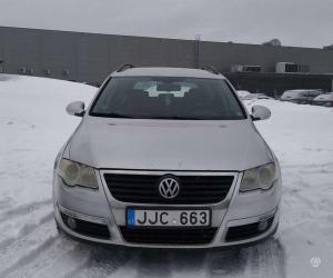 Grey Volkswagen Passat 2008 in Kaunas, with an engine capacity of 1.97 L and mileage of 370 thousand km for 1100 €, photo 3 on AUTOMOTO.COM.LV