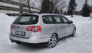 Grey Volkswagen Passat 2008 in Kaunas, with an engine capacity of 1.97 L and mileage of 370 thousand km for 1100 €, photo 7 on AUTOMOTO.COM.LV