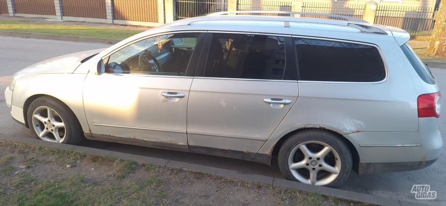 Grey Volkswagen Passat 2008 in Jonava, with an engine capacity of 2.00 L and mileage of 339 thousand km for 950 €, photo 5 on AUTOMOTO.COM.LV
