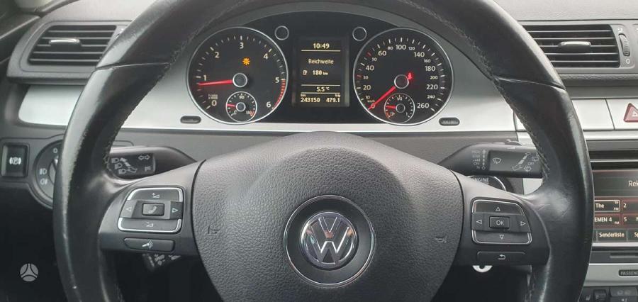 Grey Volkswagen Passat 2009 in Vilnius, with an engine capacity of 1.97 L and mileage of 249 thousand km for 3200 €, photo 13 on AUTOMOTO.COM.LV
