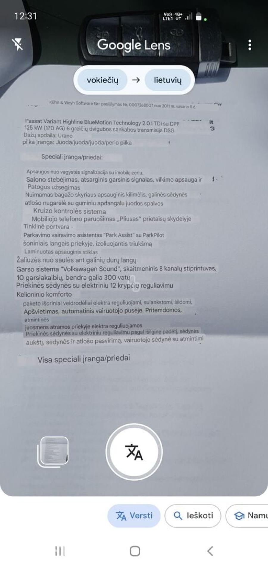 Pelēks Volkswagen Passat 2011 Kauņa, ar dzinēja tilpumu 2.00 L un nobraukumu 350 tūkst. km par 5350 €, foto 19 vietnē AUTOMOTO.COM.LV