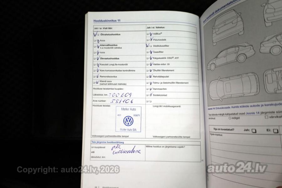Grey Volkswagen Passat 2012 in Tallinn, with an engine capacity of 1.60 L and mileage of 369 thousand km for 2999 €, photo 8 on AUTOMOTO.COM.LV