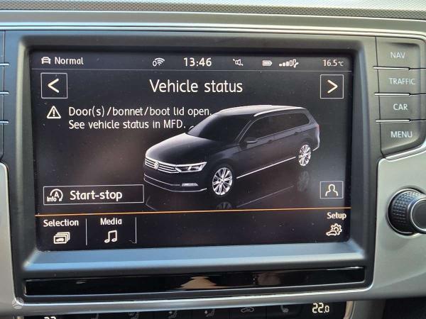 Grey Volkswagen Passat 2015 in Jonava, with an engine capacity of 1.97 L and mileage of 327 thousand km for 8500 €, photo 9 on AUTOMOTO.COM.LV