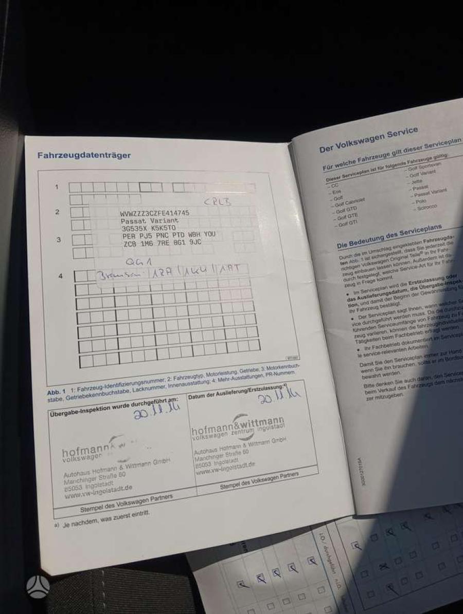 Серый Фольксваген Пассат 2015 в Утена, объемом двигателя 1.97 л и пробегом 205 тыс. км за 7990 €, фото 11 на AUTOMOTO.COM.LV