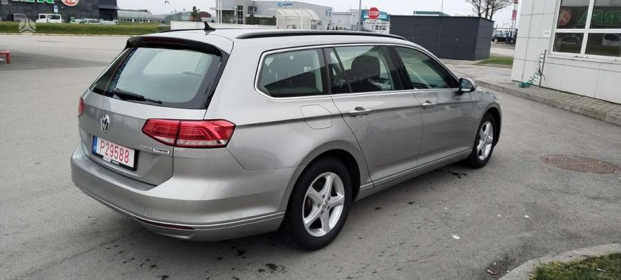 Grey Volkswagen Passat 2016 in Klaipeda, with an engine capacity of 1.97 L and mileage of 211 thousand km for 9350 €, photo 7 on AUTOMOTO.COM.LV
