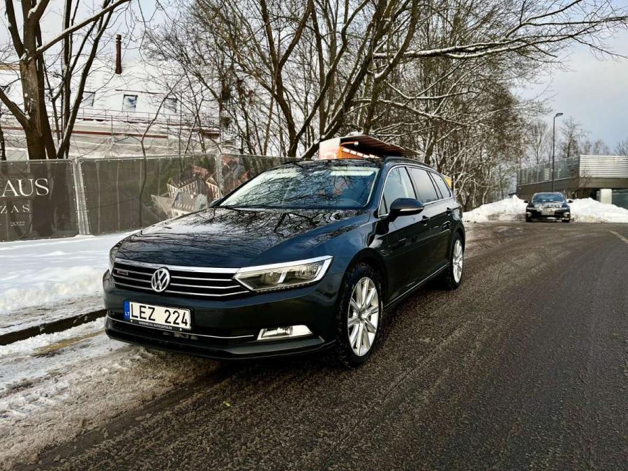 Pelēks Volkswagen Passat 2016 Viļņa, ar dzinēja tilpumu 1.97 L un nobraukumu 341 tūkst. km par 8800 €, foto 2 vietnē AUTOMOTO.COM.LV
