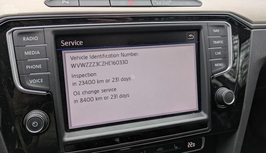 Grey Volkswagen Passat 2017 in Kaunas, with an engine capacity of 1.80 L and mileage of 197 thousand km for 11300 €, photo 21 on AUTOMOTO.COM.LV