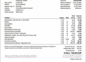 Pelēks Volkswagen Passat 2017 Tallina, ar dzinēja tilpumu 2.00 L un nobraukumu 632 tūkst. km par 4400 €, foto 15 vietnē AUTOMOTO.COM.LV