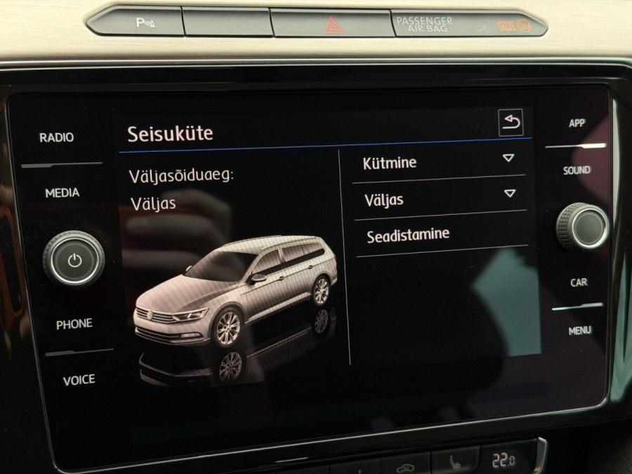 Pelēks Volkswagen Passat 2018 Pērnava, ar dzinēja tilpumu 2.00 L un nobraukumu 234 tūkst. km par 15650 €, foto 14 vietnē AUTOMOTO.COM.LV