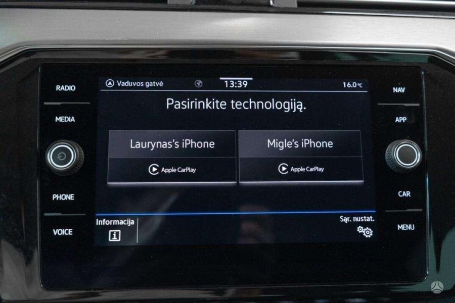 Pelēks Volkswagen Passat 2019 Viļņa, ar dzinēja tilpumu 2.00 L un nobraukumu 199 tūkst. km par 16700 €, foto 15 vietnē AUTOMOTO.COM.LV