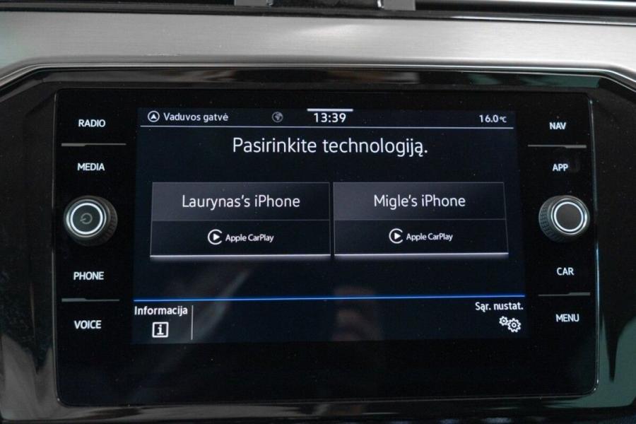 Pelēks Volkswagen Passat 2019 Viļņa, ar dzinēja tilpumu 2.00 L un nobraukumu 199 tūkst. km par 16700 €, foto 19 vietnē AUTOMOTO.COM.LV