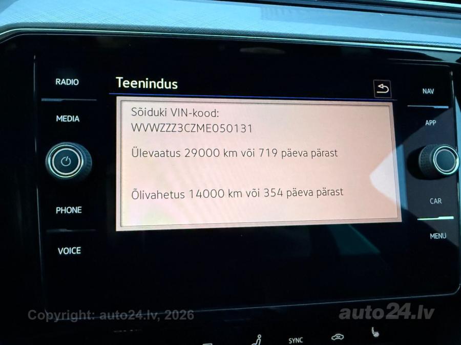 Pelēks Volkswagen Passat 2020 Tallina, ar dzinēja tilpumu 1.40 L un nobraukumu 149 tūkst. km par 18999 €, foto 21 vietnē AUTOMOTO.COM.LV