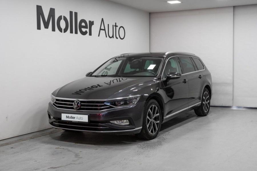 Grey Volkswagen Passat 2020 in Vilnius, with an engine capacity of 2.00 L and mileage of 130 thousand km for 21900 €, photo 1 on AUTOMOTO.COM.LV