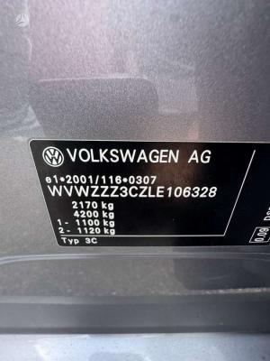Pelēks Volkswagen Passat 2020 Kauņa, ar dzinēja tilpumu 1.97 L un nobraukumu 234 tūkst. km par 14500 €, foto 11 vietnē AUTOMOTO.COM.LV