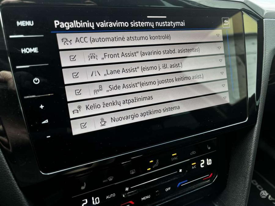Grey Volkswagen Passat 2022 in Vilnius, with an engine capacity of 1.97 L and mileage of 180 thousand km for 17720 €, photo 28 on AUTOMOTO.COM.LV