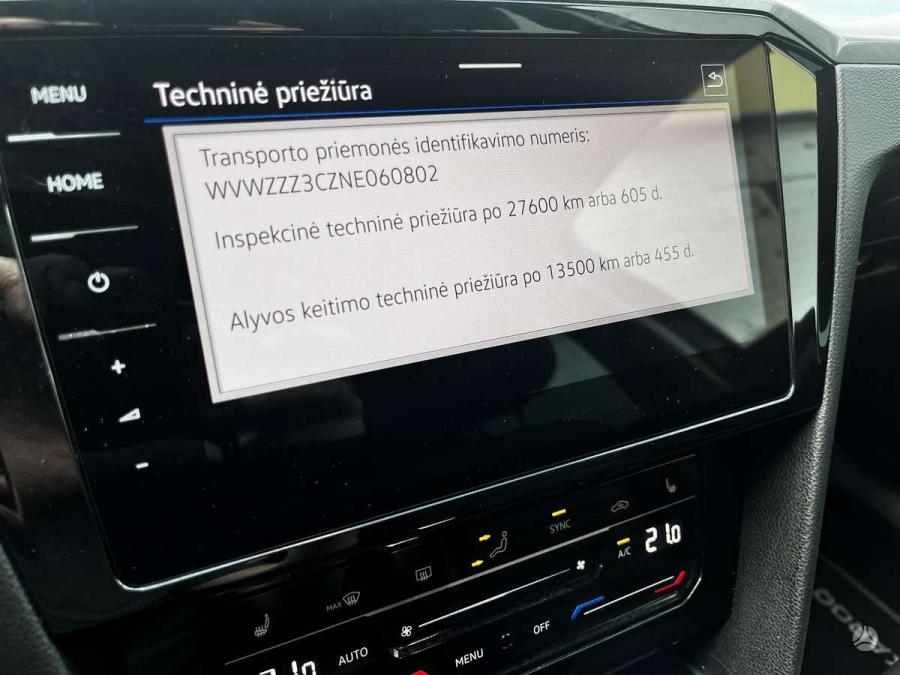 Grey Volkswagen Passat 2022 in Vilnius, with an engine capacity of 1.97 L and mileage of 180 thousand km for 17720 €, photo 31 on AUTOMOTO.COM.LV