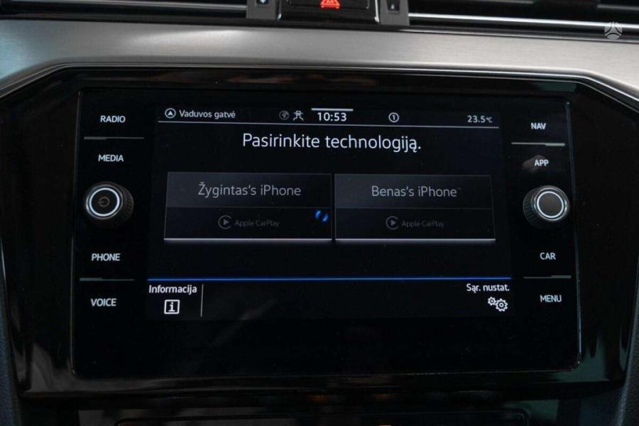Pelēks Volkswagen Passat 2022 Viļņa, ar dzinēja tilpumu 1.50 L un nobraukumu 219 tūkst. km par 16900 €, foto 14 vietnē AUTOMOTO.COM.LV