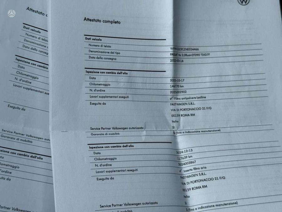 Серый Фольксваген Пассат 2022 в Вильнюс, объемом двигателя 1.97 л и пробегом 170 тыс. км за 14900 €, фото 29 на AUTOMOTO.COM.LV