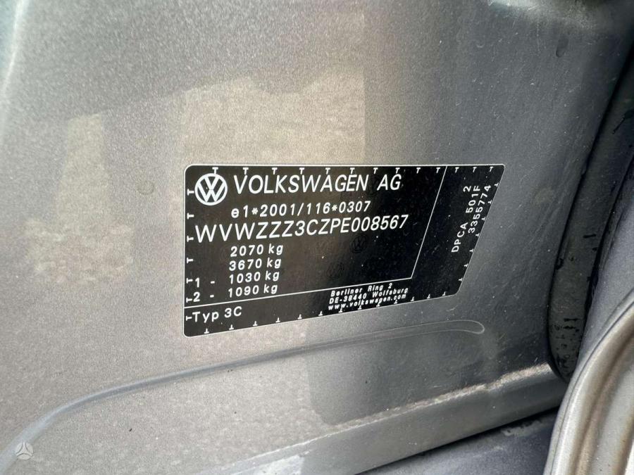 Grey Volkswagen Passat 2022 in Vilnius, with an engine capacity of 1.50 L and mileage of 186 thousand km for 15700 €, photo 33 on AUTOMOTO.COM.LV