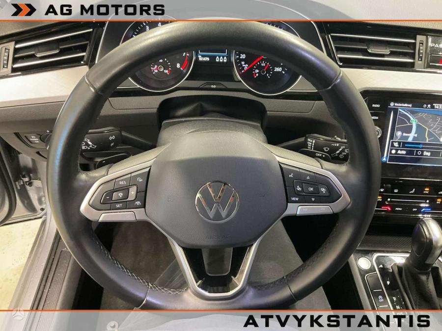 Grey Volkswagen Passat 2023 in Vilnius, with an engine capacity of 1.50 L and mileage of 101 thousand km for 18900 €, photo 8 on AUTOMOTO.COM.LV