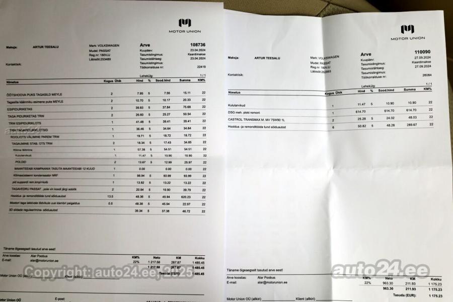 Красный Фольксваген Пассат 2011 в Таллин, объемом двигателя 1.40 л и пробегом 283 тыс. км за 2999 €, фото 10 на AUTOMOTO.COM.LV