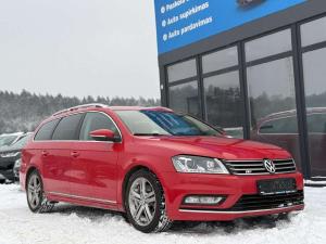 Red Volkswagen Passat 2013 in Vilnius, with an engine capacity of 2.00 L and mileage of 215 thousand km for 7250 €, photo  on AUTOMOTO.COM.LV
