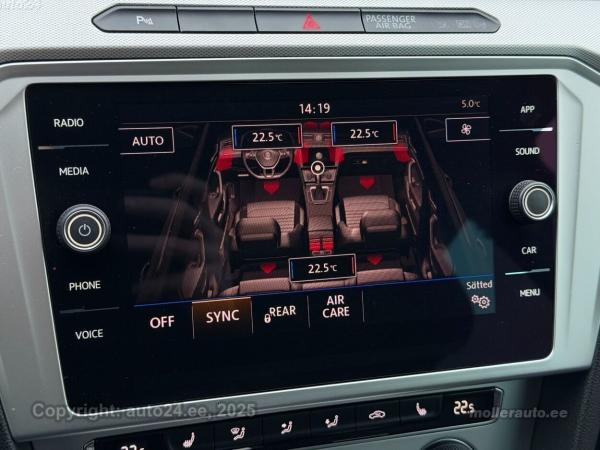 Red Volkswagen Passat 2018 in Parnu, with an engine capacity of 2.00 L and mileage of 171 thousand km for 12900 €, photo 11 on AUTOMOTO.COM.LV