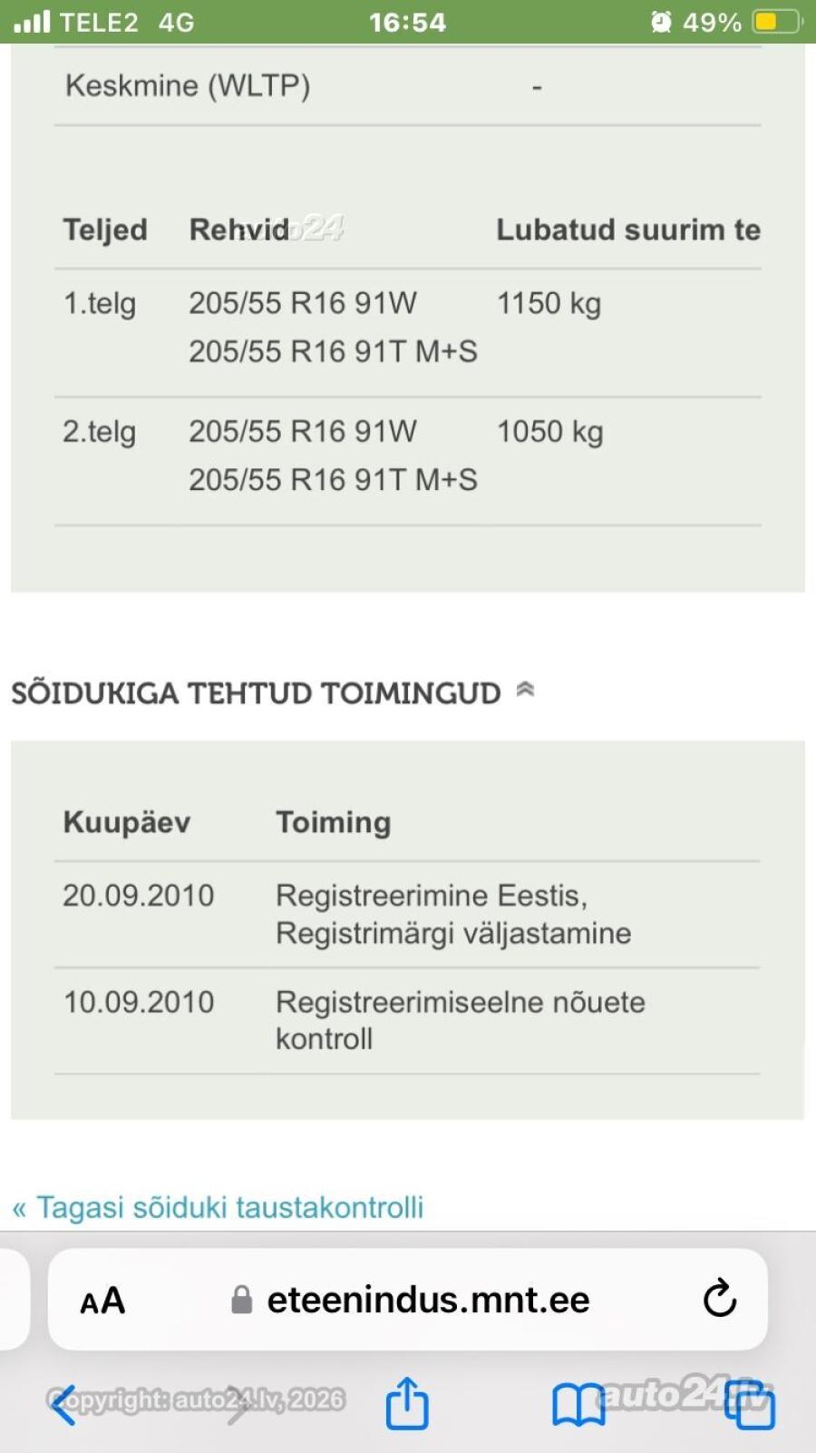 Volkswagen Passat 2003 Tartu, ar dzinēja tilpumu 2.50 L un nobraukumu 307 tūkst. km par 2200 €, foto 6 vietnē AUTOMOTO.COM.LV
